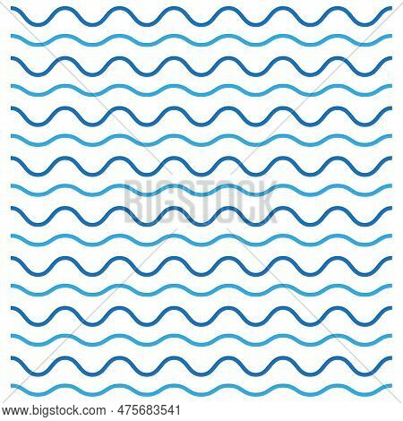 Line Art Blue Wavy Vector & Photo (Free Trial) | Bigstock