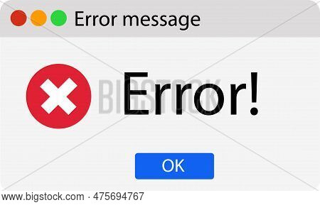 Error Message Computer Image & Photo (Free Trial) | Bigstock