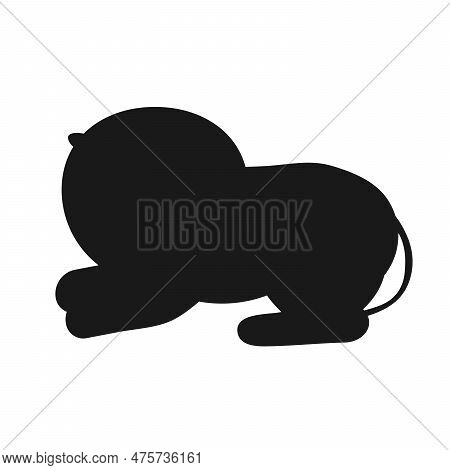Baby Lion Silhouette