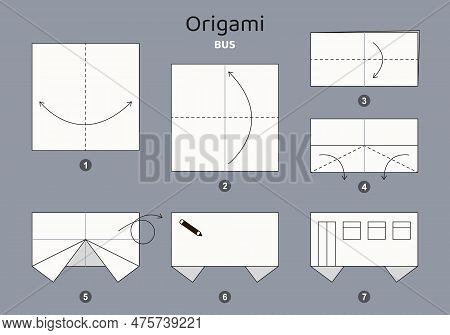 Origami Tutorial Kids Vector & Photo (Free Trial) | Bigstock