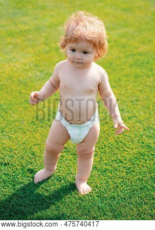 Happy Baby Running Image & Photo (Free Trial) | Bigstock