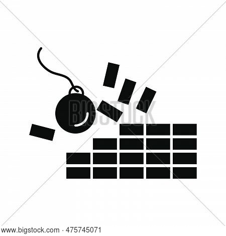 Demolition Icon. Vector & Photo (Free Trial) | Bigstock