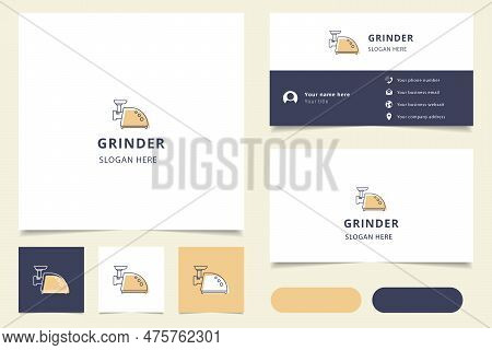 Grinder Logo 矢量图和照片（免费试用） | Bigstock