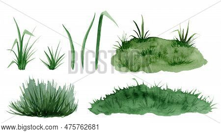 Watercolor Green Grass Image & Photo (Free Trial) | Bigstock