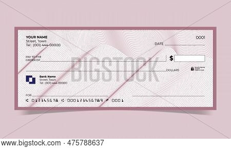 Bank Check, Blank Vector & Photo (Free Trial) | Bigstock