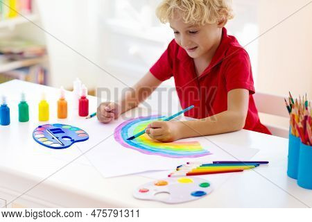 Kids Paint. Child Image & Photo (Free Trial) | Bigstock