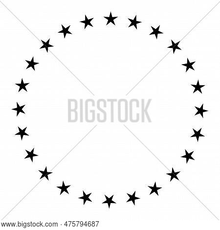 Stars Circle Icon Vector & Photo (Free Trial) | Bigstock