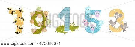 Animals Number Vector & Photo (Free Trial) | Bigstock