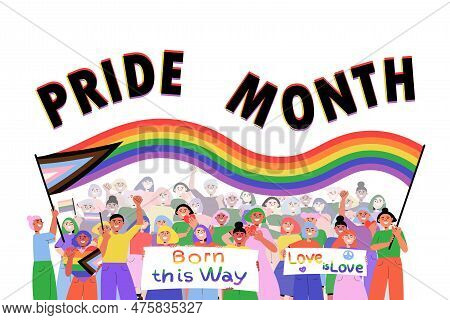 Lgbtq Pride Parade Vector & Photo (Free Trial) | Bigstock