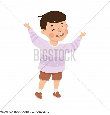 Happy Mischievous Boy Vector & Photo (Free Trial) | Bigstock