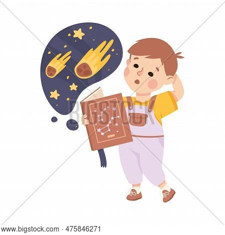 Little Boy Imagining Vector & Photo (Free Trial) | Bigstock