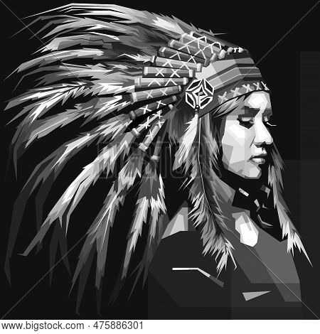 Grayscale Apache Vector & Photo (Free Trial) | Bigstock