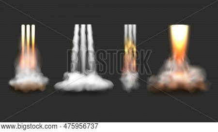 Rocket Launch Fire. Vector & Photo (Free Trial) | Bigstock