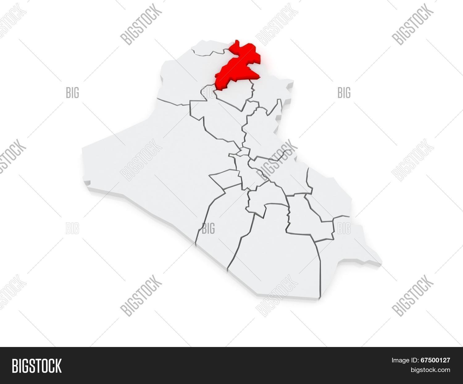 Map Erbil. Iraq. 3d Image & Photo (Free Trial) | Bigstock