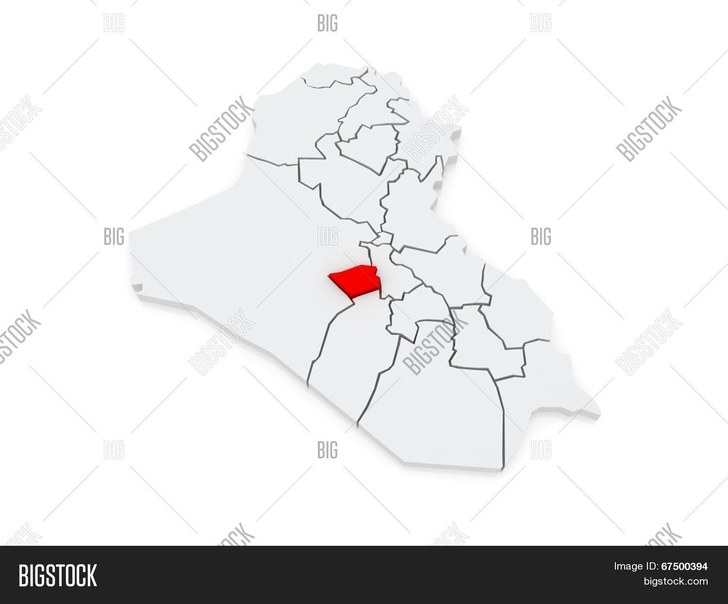 Map Karbala. Iraq. 3d Image & Photo (Free Trial) | Bigstock