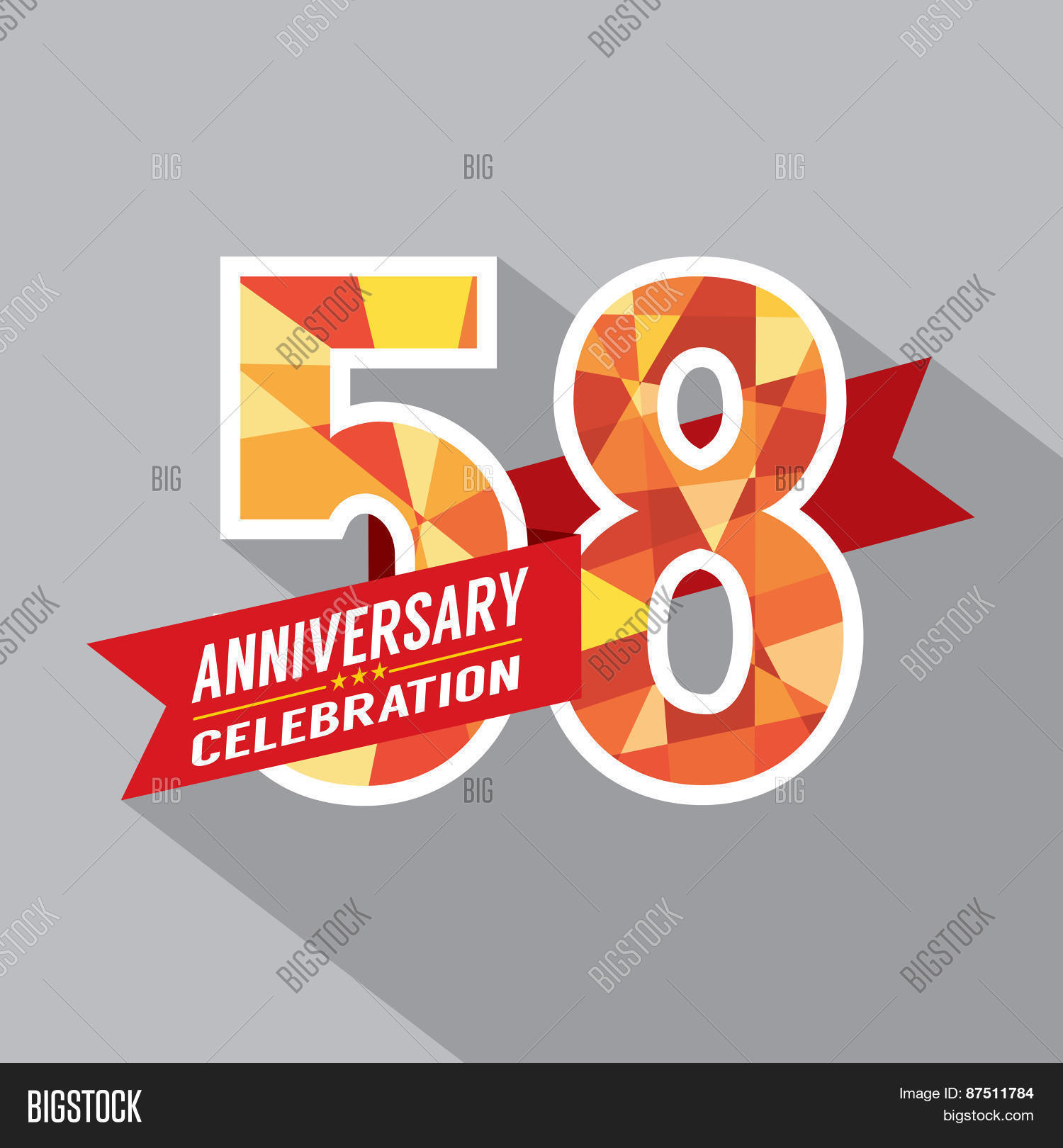 58Th Years Vector & Photo (Free Trial) | Bigstock