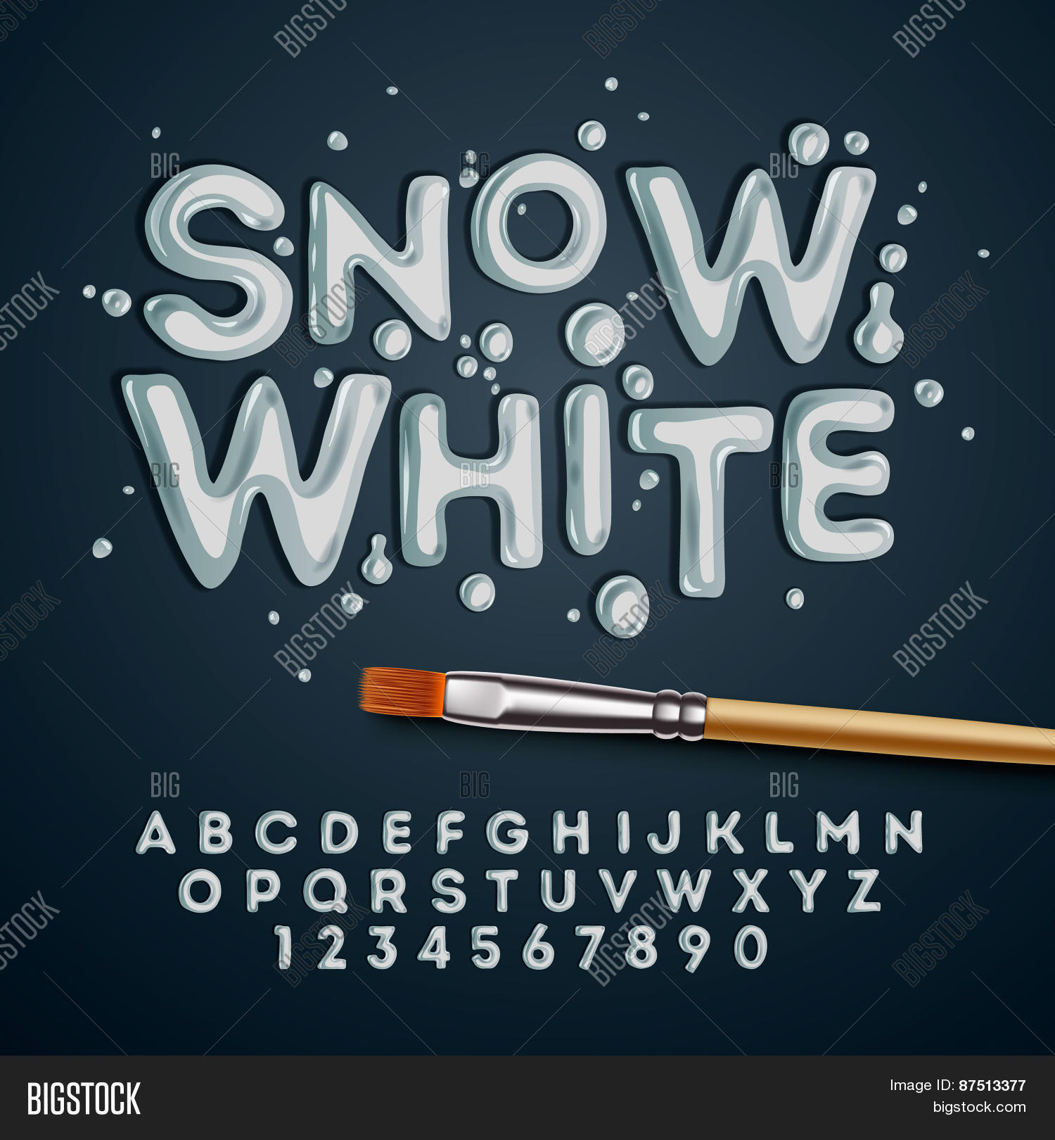 Snow White Alphabet Vector & Photo (Free Trial) | Bigstock