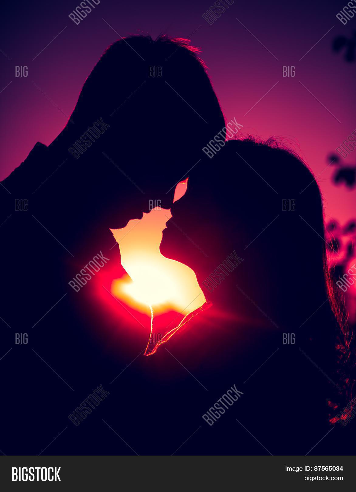 Silhouettes Hugging Image & Photo (Free Trial) | Bigstock