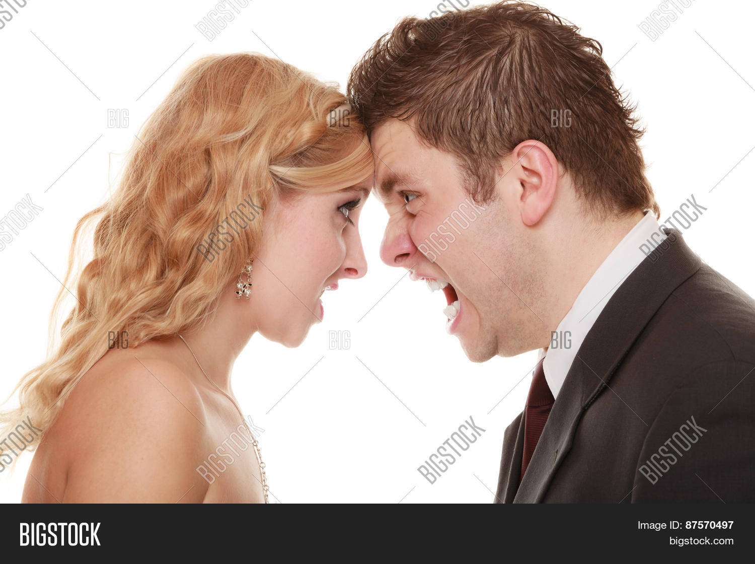 Angry Woman Man Image & Photo (Free Trial) | Bigstock