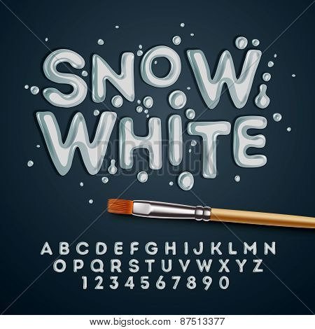 Snow White Alphabet Vector & Photo (Free Trial) | Bigstock