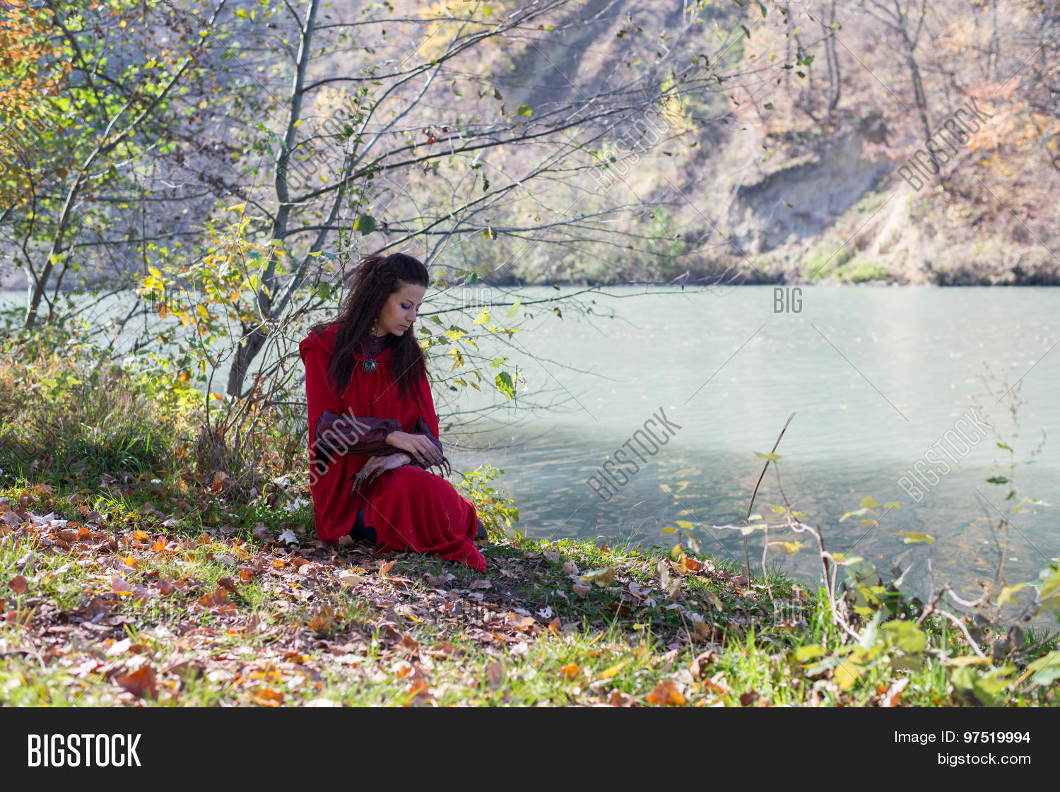 Girl Red Cloak Lap Image & Photo (Free Trial) | Bigstock