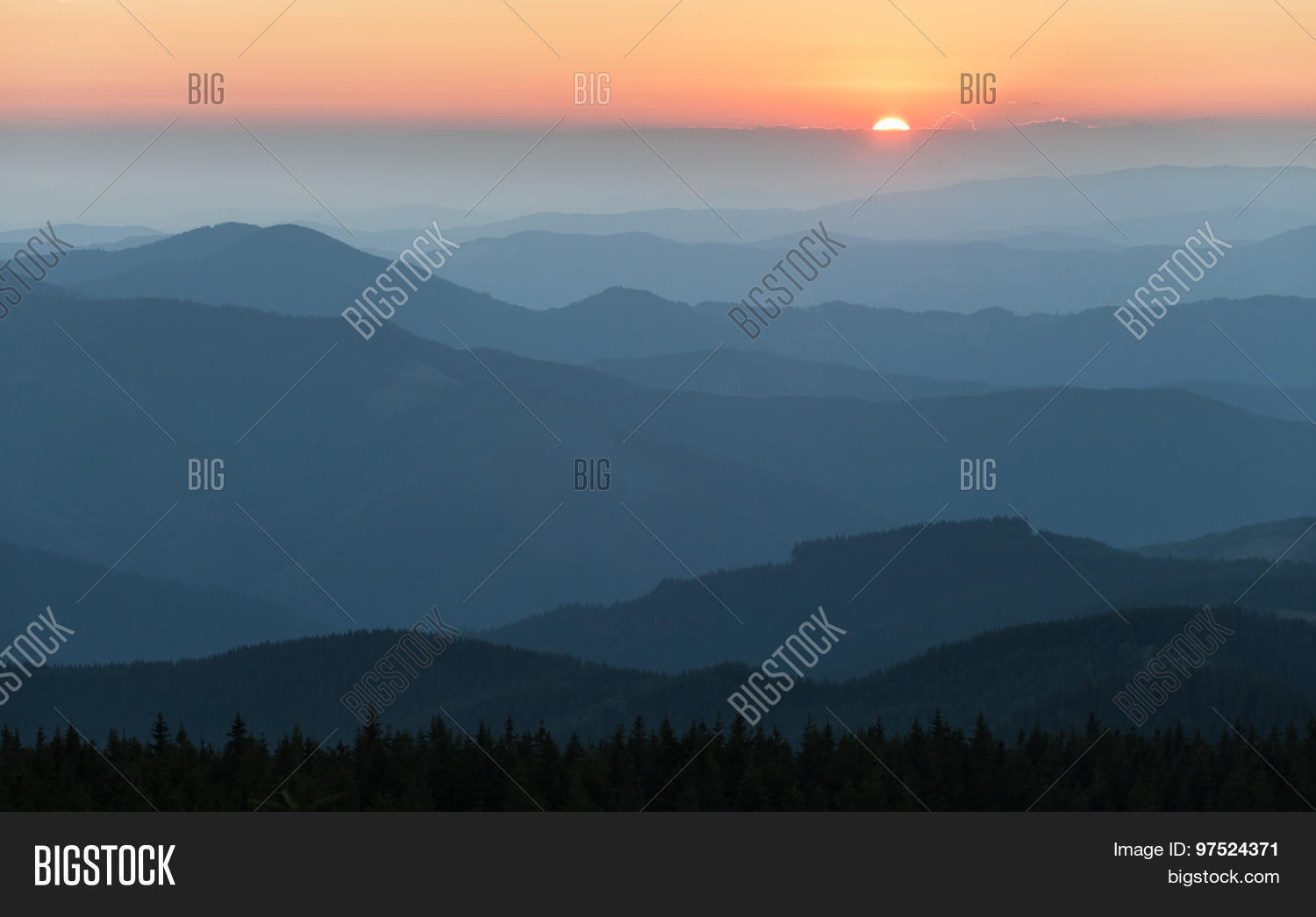 Distant Mountain Range Image & Photo (Free Trial) | Bigstock