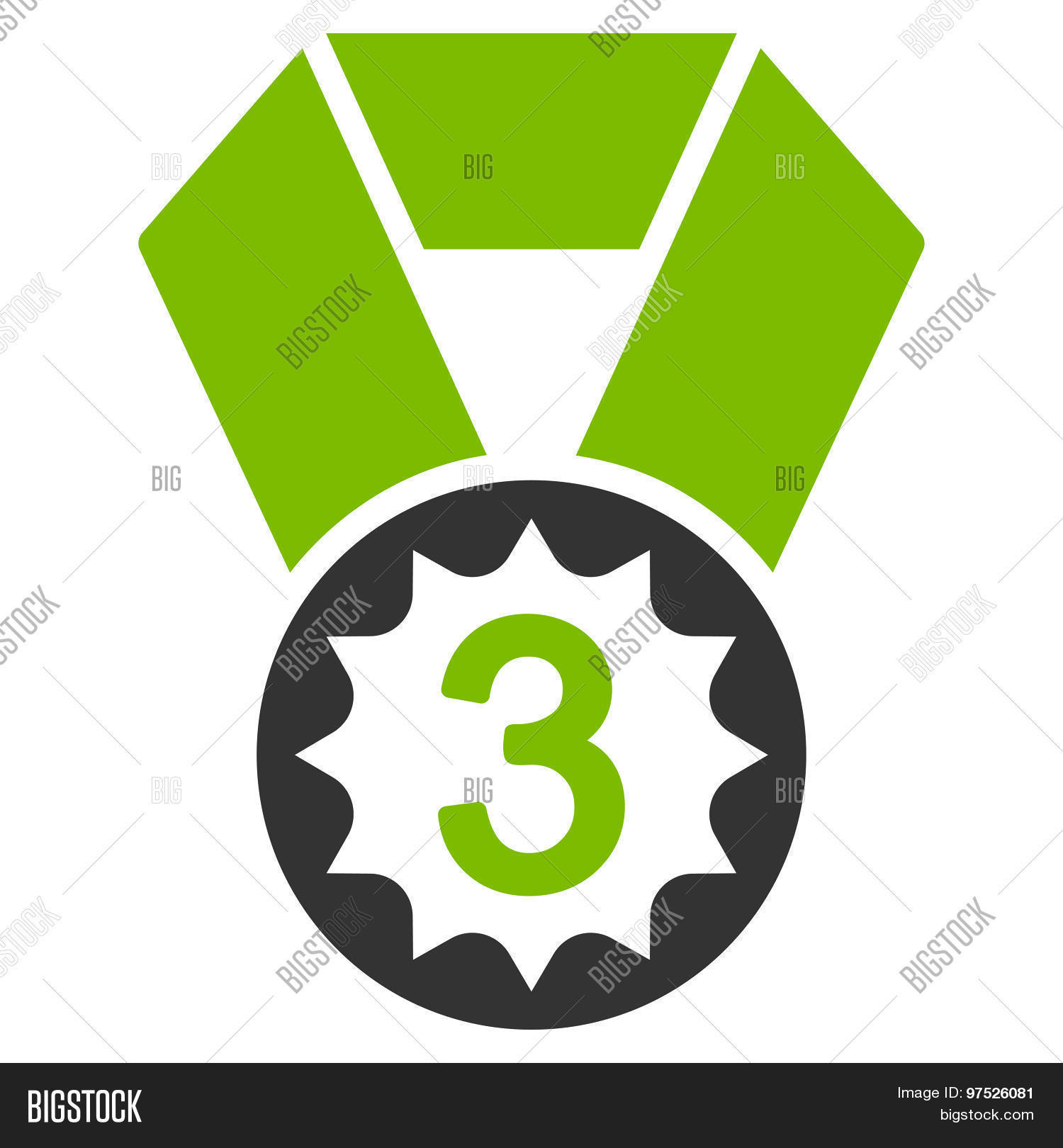 Third Place Icon Vector & Photo (Free Trial) | Bigstock