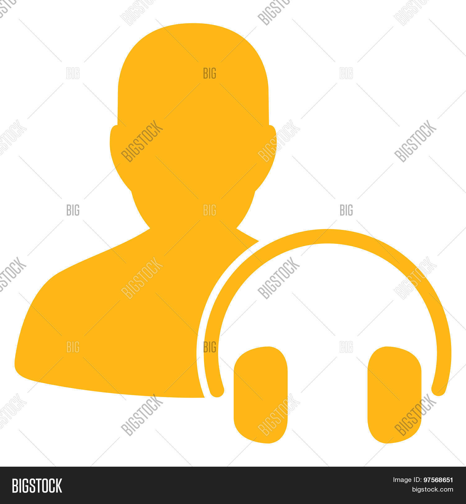 Operator Icon Vector & Photo (Free Trial) | Bigstock