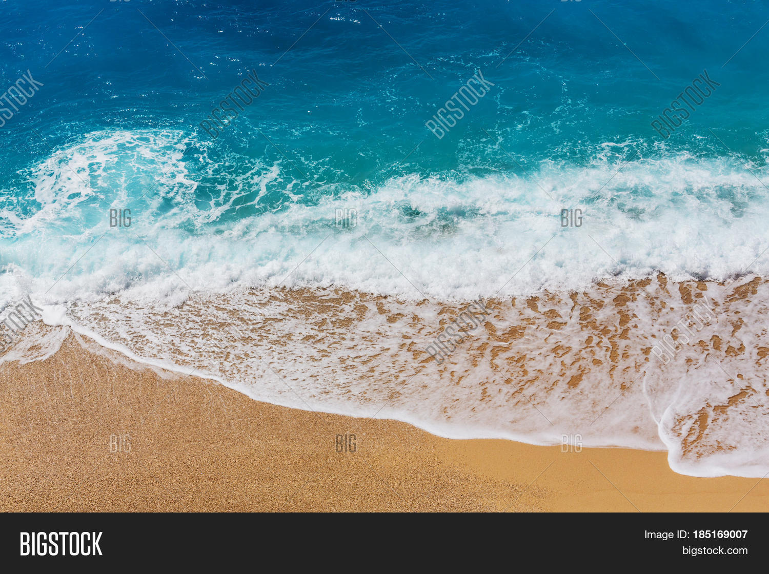 Blue Wave On Beach. Image & Photo (Free Trial) | Bigstock