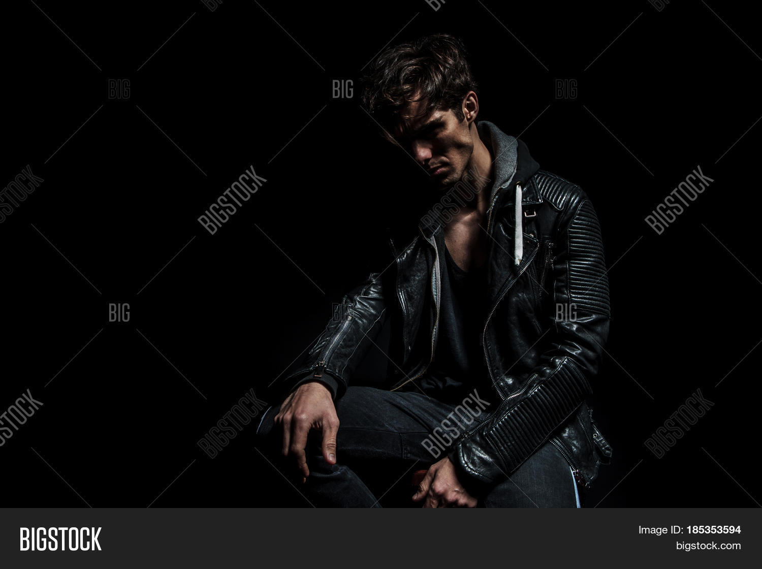 Sad Dramatic Biker Image & Photo (Free Trial) | Bigstock