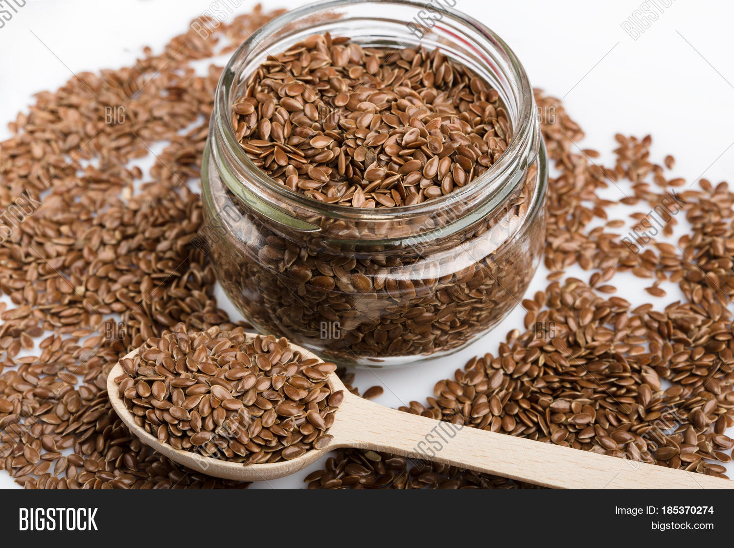 Close Flax Seeds Image & Photo (Free Trial) | Bigstock
