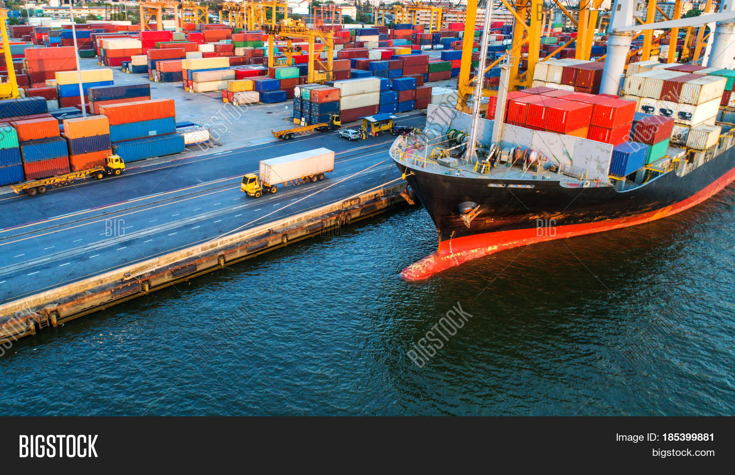 Container Ship Import Image & Photo (Free Trial) | Bigstock