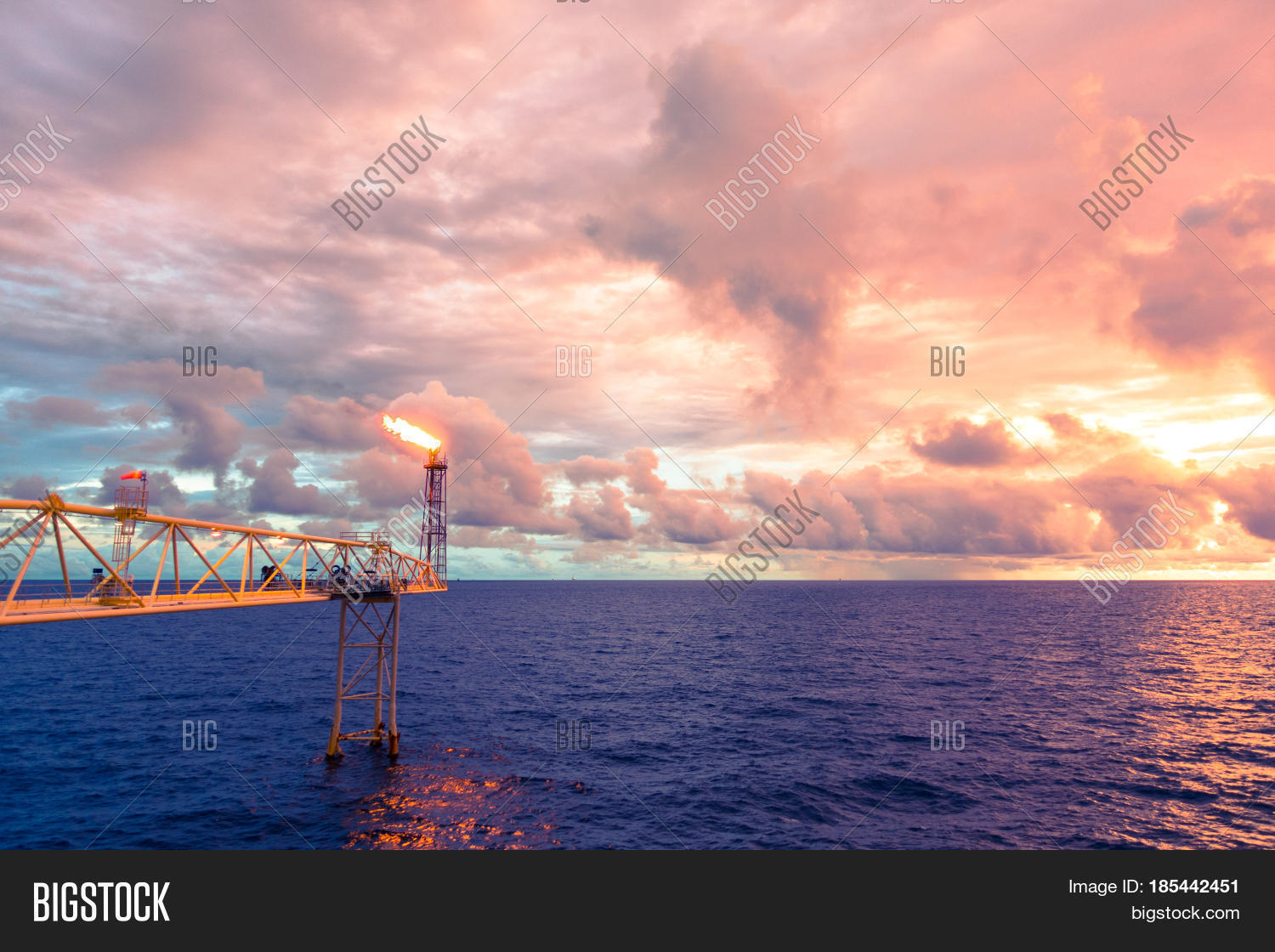 Gas Flare Releasing Image & Photo (Free Trial) | Bigstock