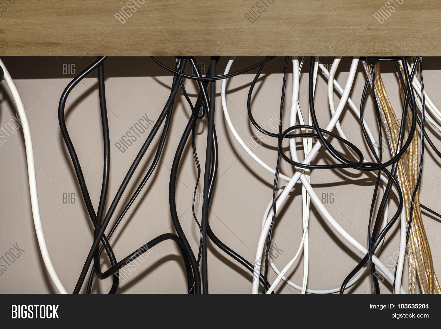 Untidy Cables Hanging Image & Photo (Free Trial) | Bigstock