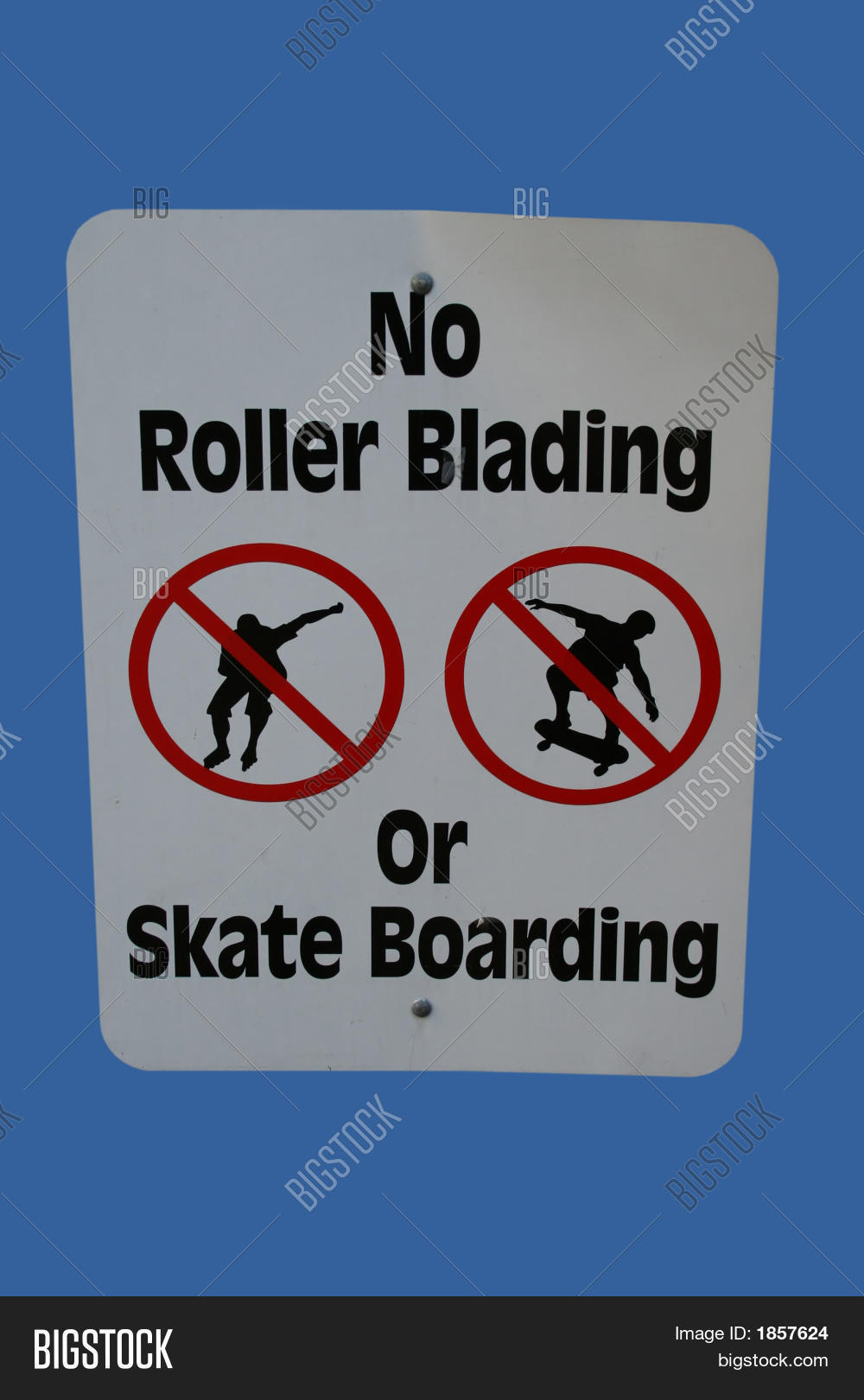 No Skate Boarding Sign Image & Photo (Free Trial) | Bigstock