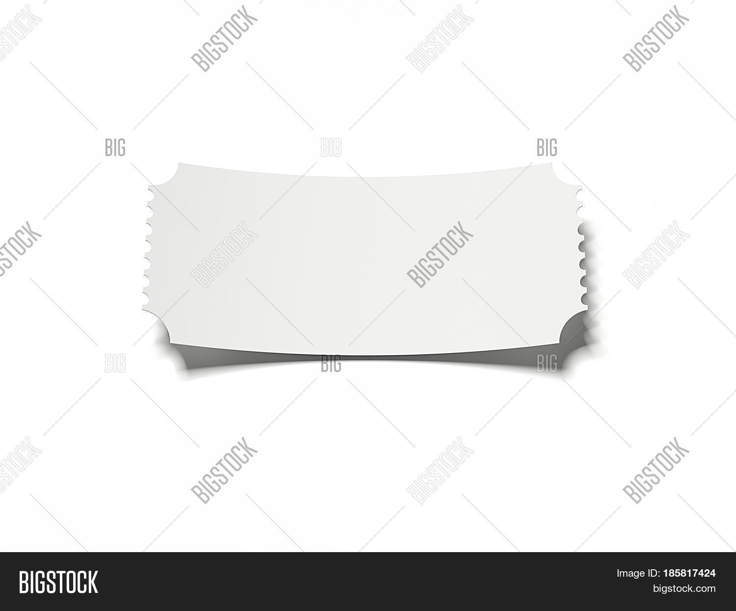 Blank Ticket Isolated Image & Photo (Free Trial) | Bigstock