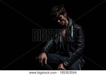 Sad Dramatic Biker Image & Photo (Free Trial) | Bigstock