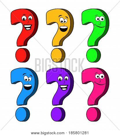 Question Mark Cartoon Vector & Photo (Free Trial) | Bigstock