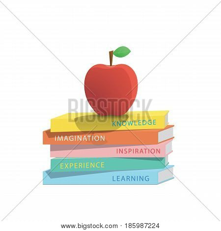 Apple On Top Stack Vector & Photo (Free Trial) | Bigstock