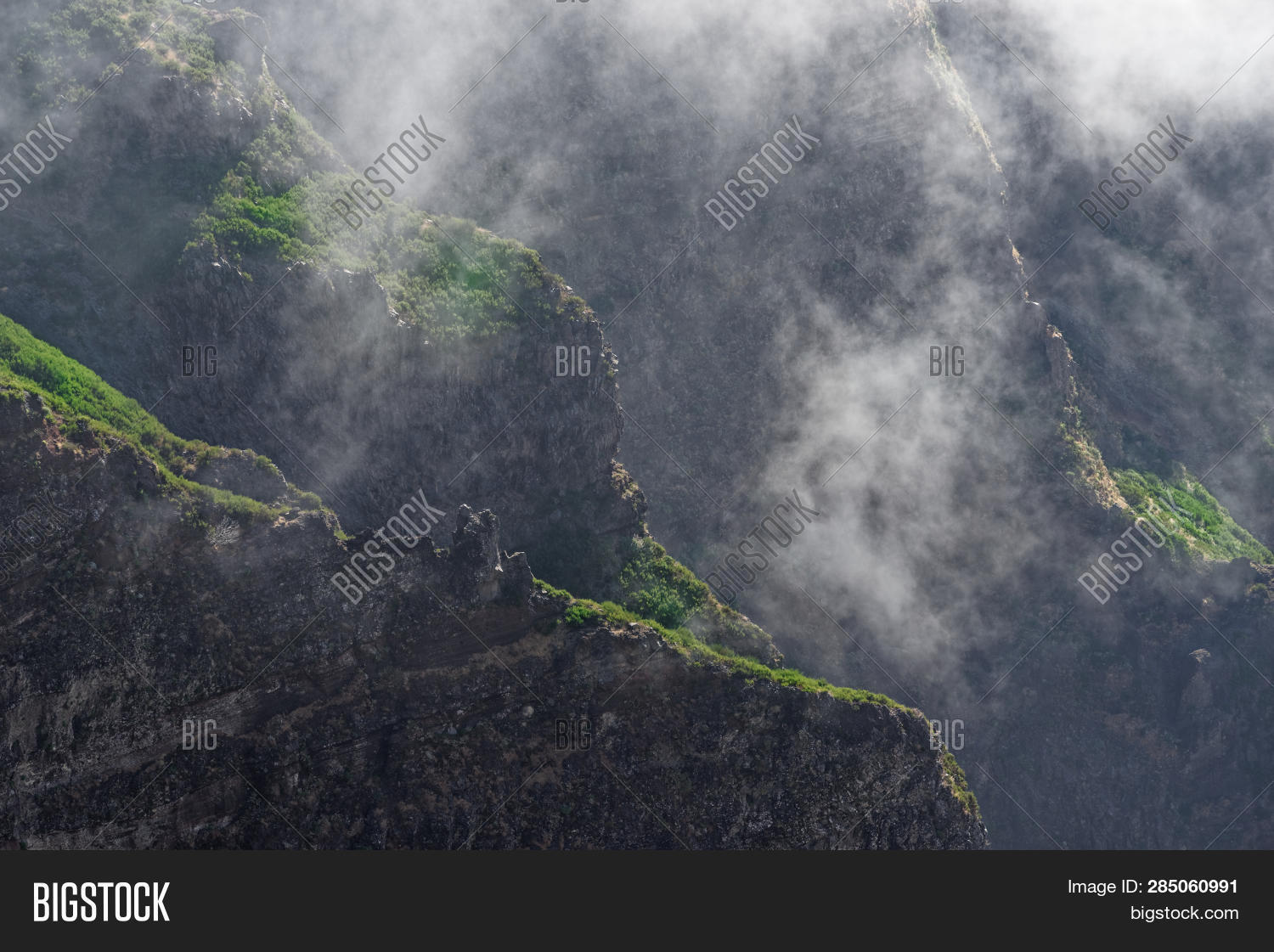 Mountains Ridge Fog. Image & Photo (Free Trial) | Bigstock