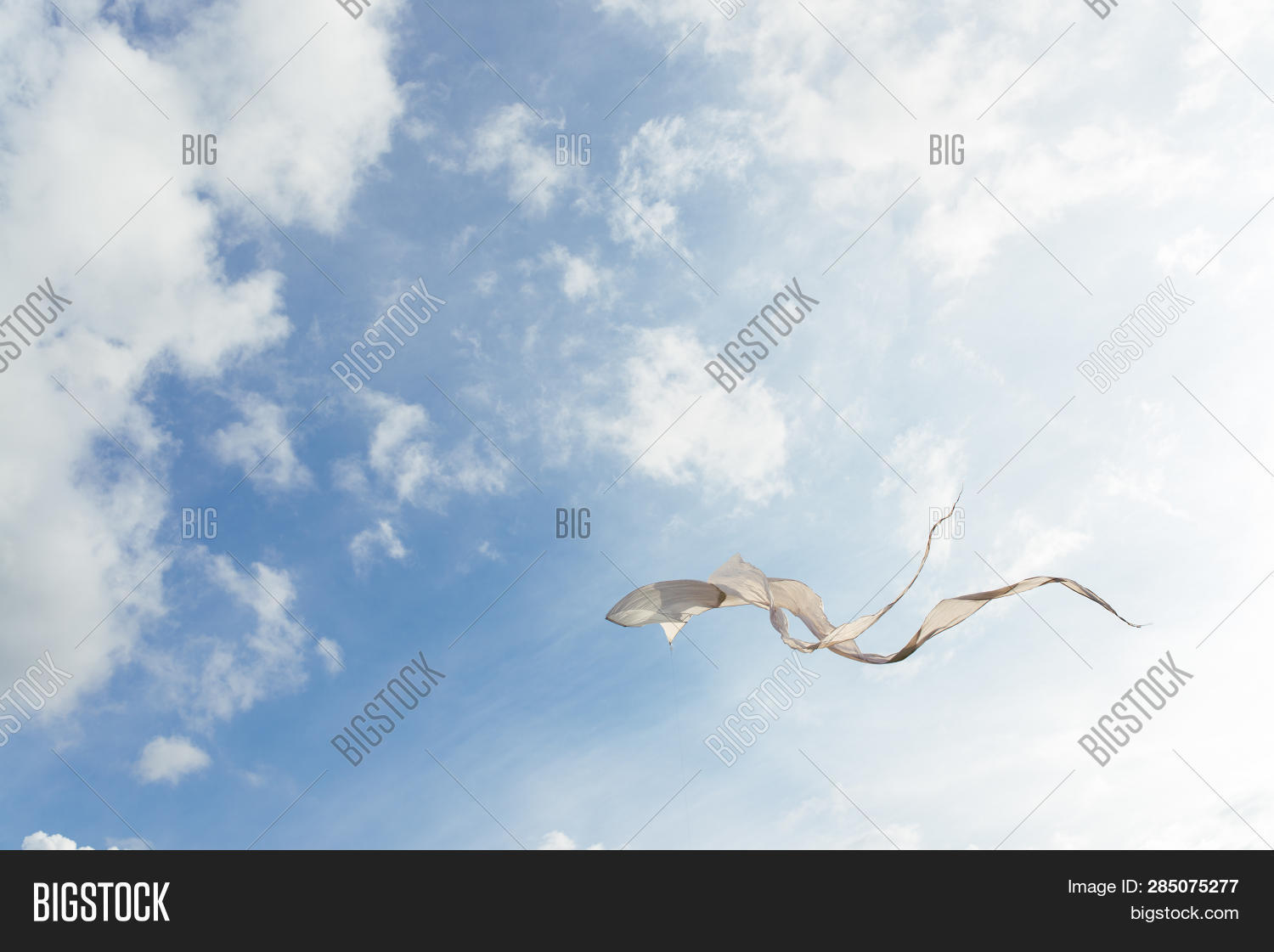 White Kite Flying Image & Photo (Free Trial) | Bigstock