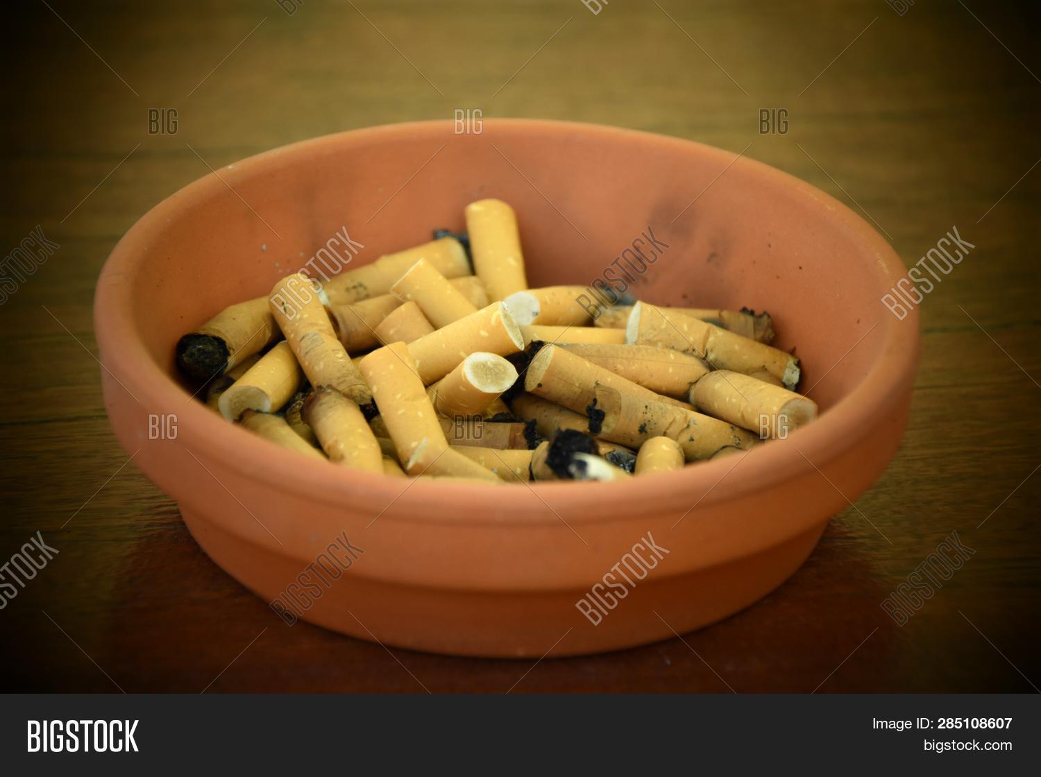 Ash Tray Full Used Image & Photo (Free Trial) | Bigstock