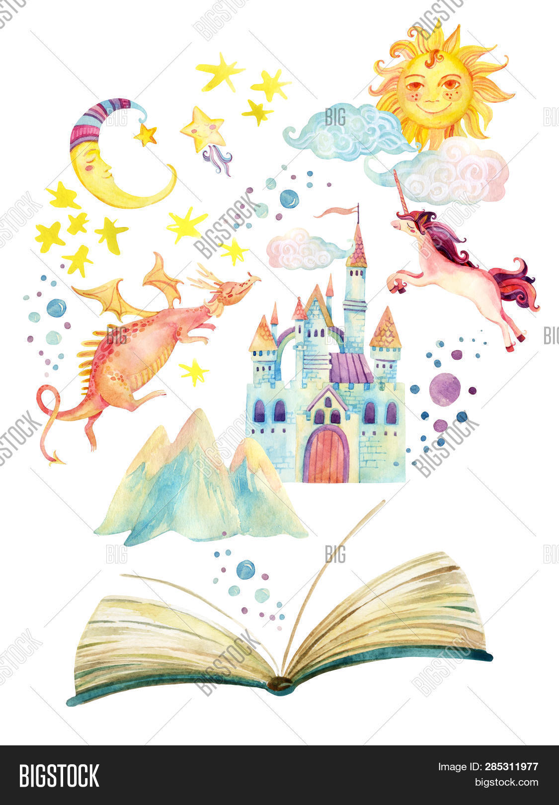 Watercolor Open Book Image & Photo (Free Trial) | Bigstock