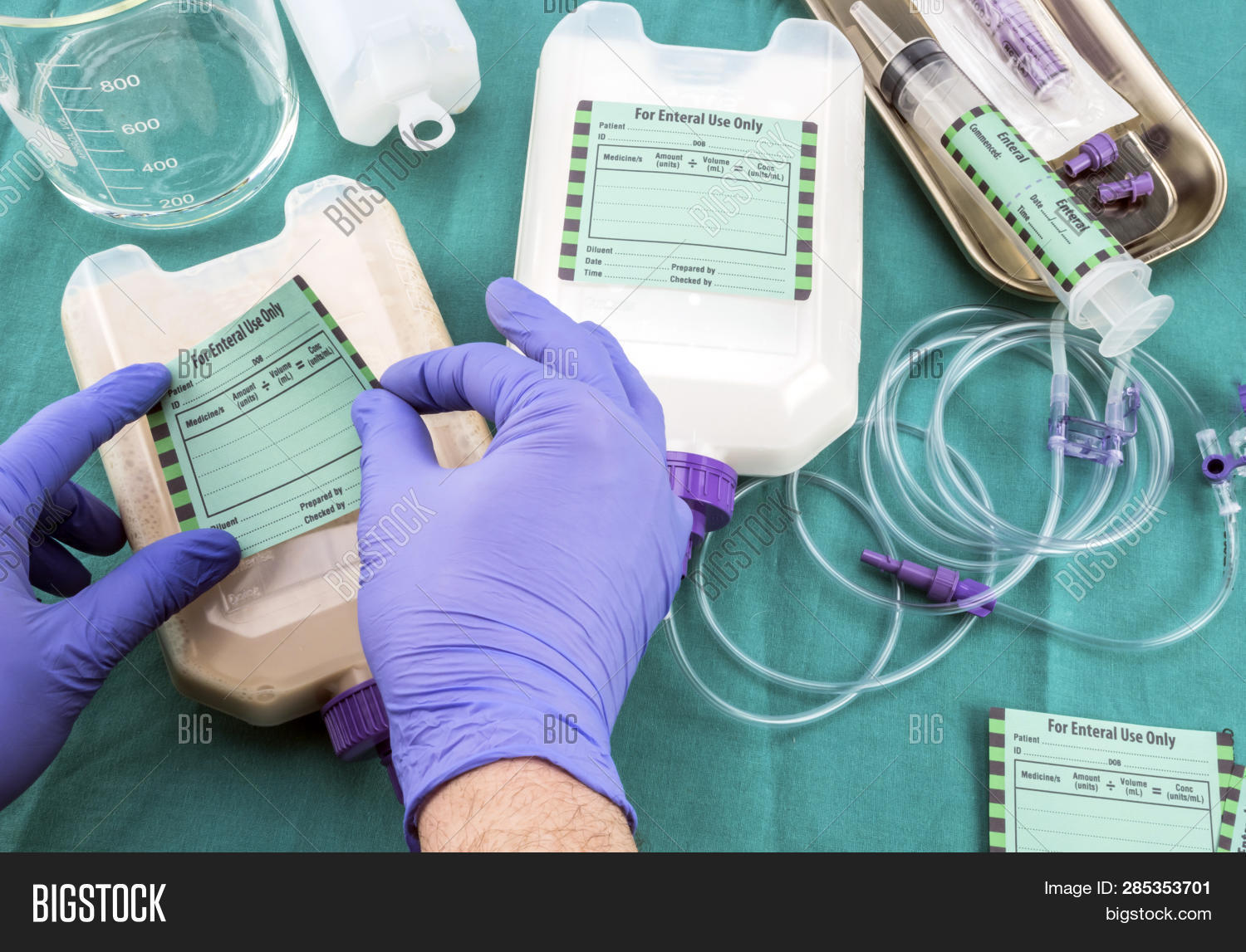 Nurse Placed Label On Image & Photo (Free Trial) | Bigstock