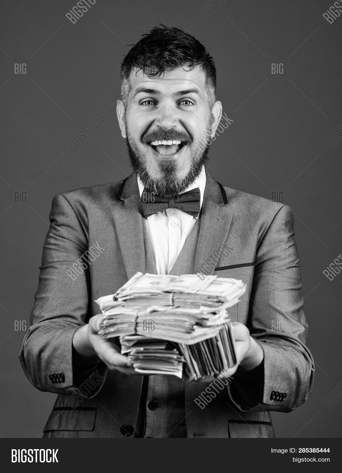Businessman Got Cash Image & Photo (Free Trial) | Bigstock
