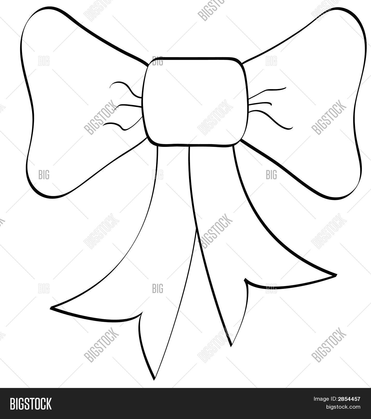 Bow Outline Image & Photo (Free Trial) | Bigstock