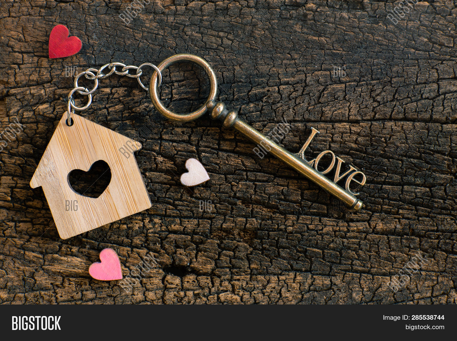 Heart Shaped House Key