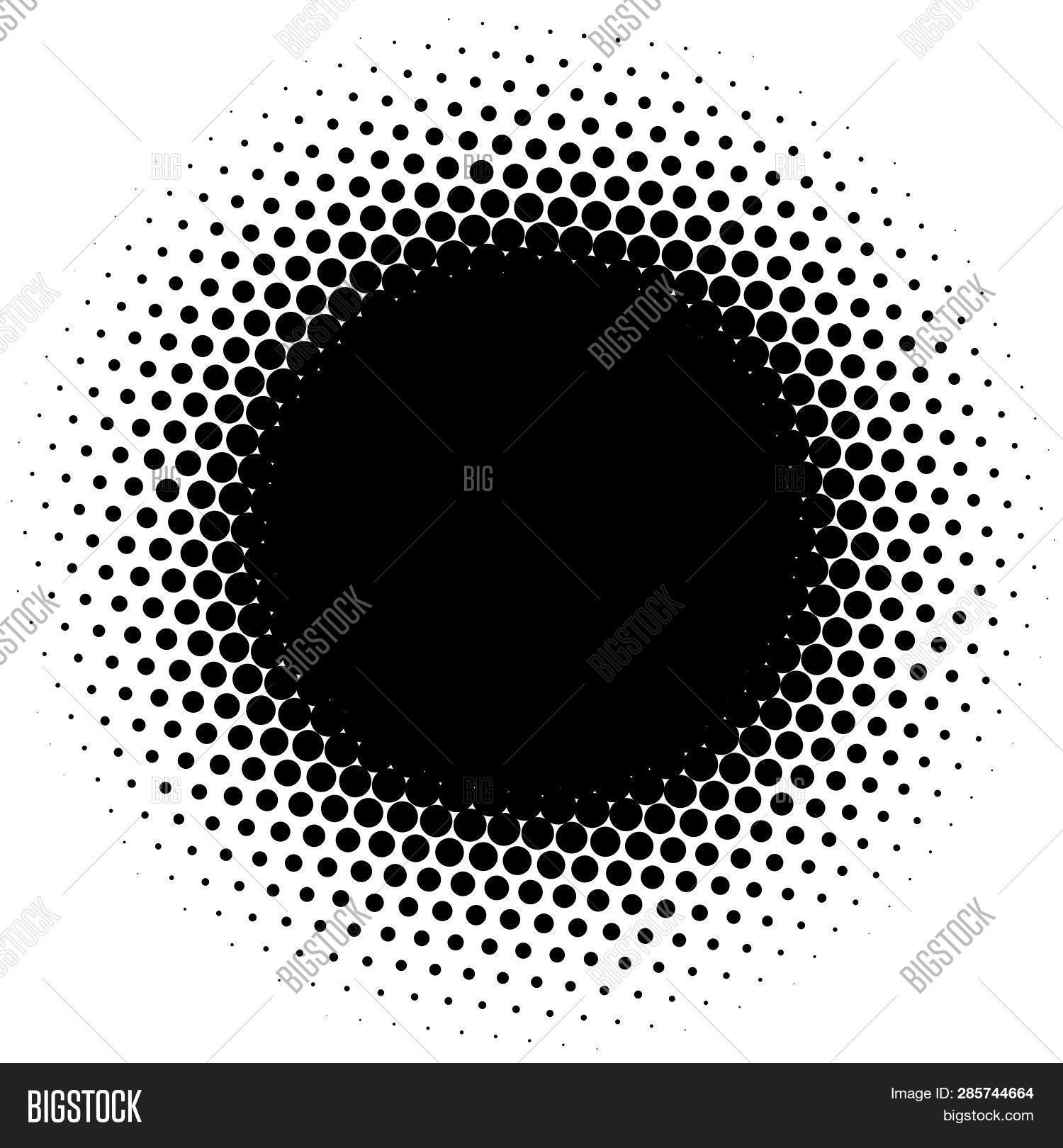 Circle Half Tone Vector & Photo (Free Trial) | Bigstock