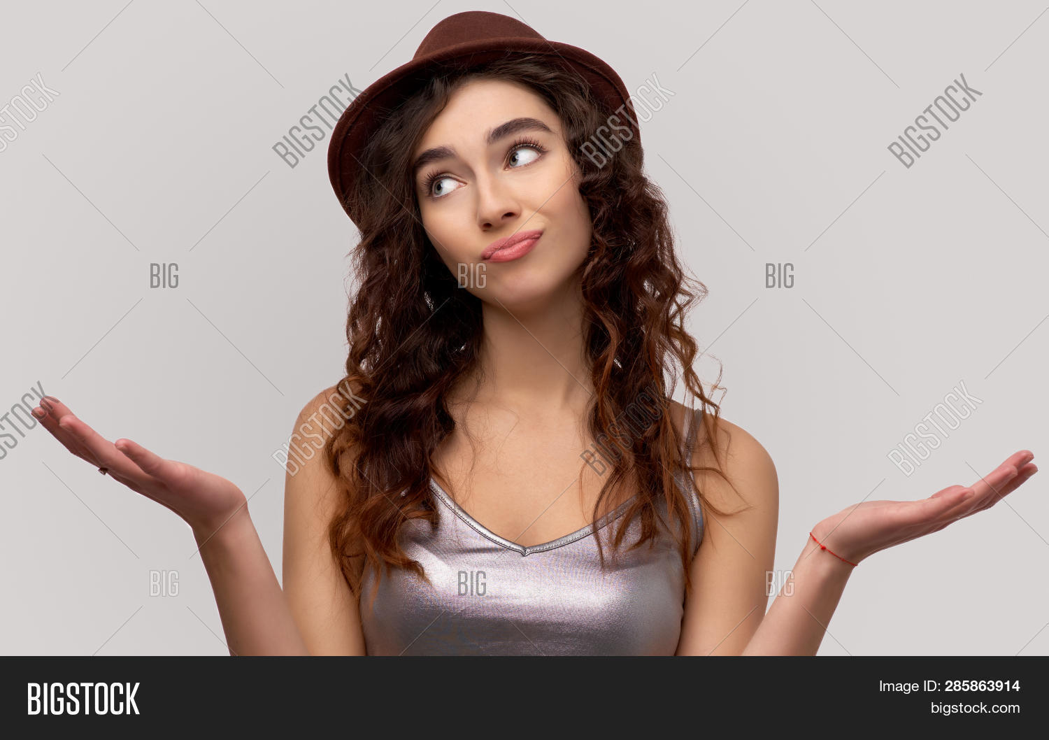 Hesitant Young Woman Image & Photo (Free Trial) | Bigstock