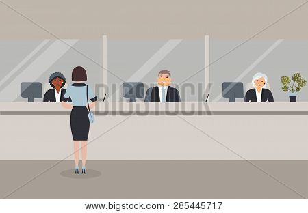 Bank Counter Vector